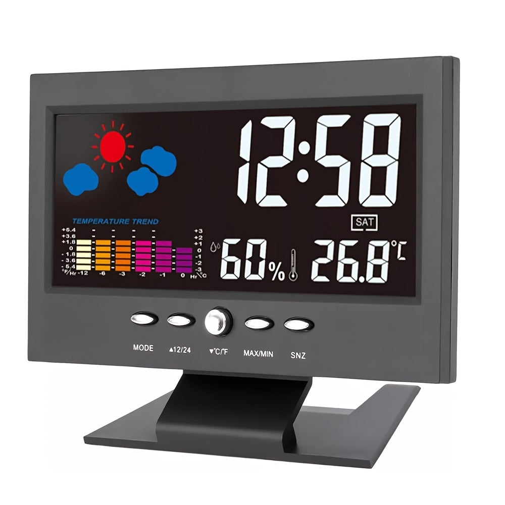 TimeSense - Digitale Wekker met Kalender, Thermometer en Snooze