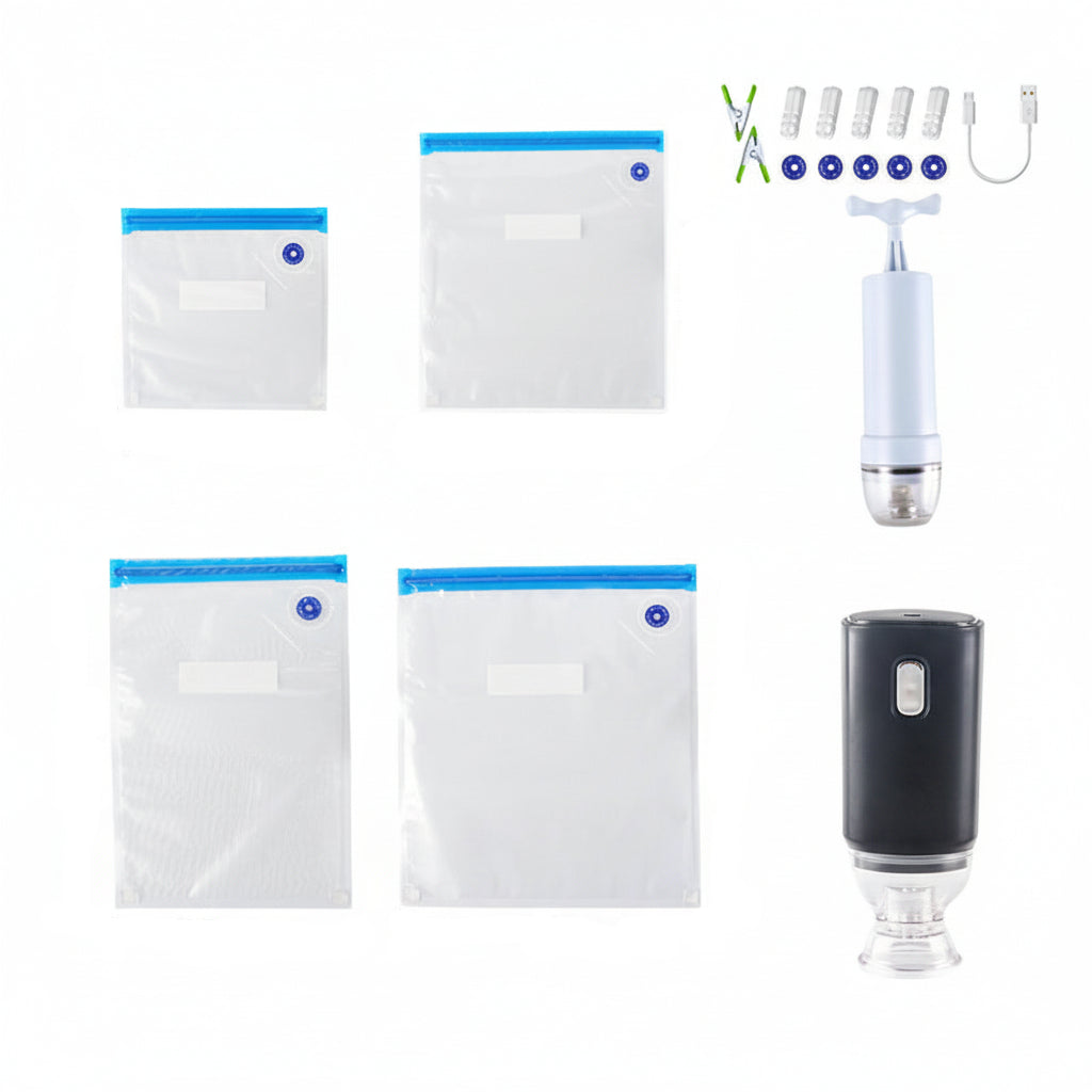 Vacuumzakken Voedsel Herbruikbare Set Elektrische Pomp