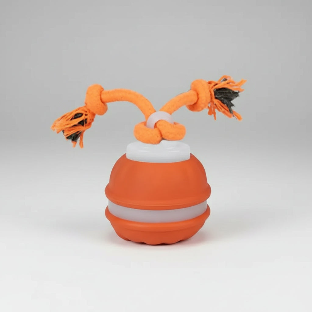 Interactive Dog Toy Ball Motion Sensor Pull Cord