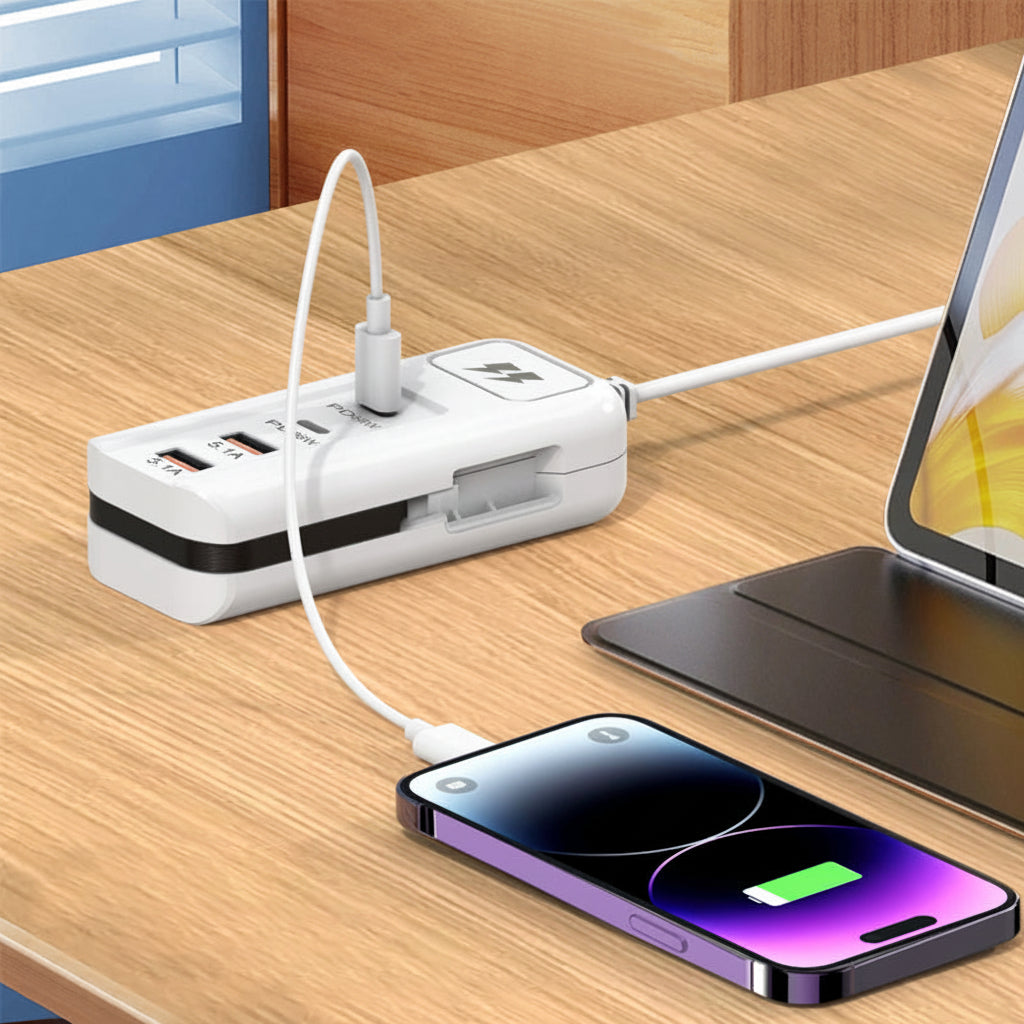 Power Strip USB Charger Fast Charging Compact